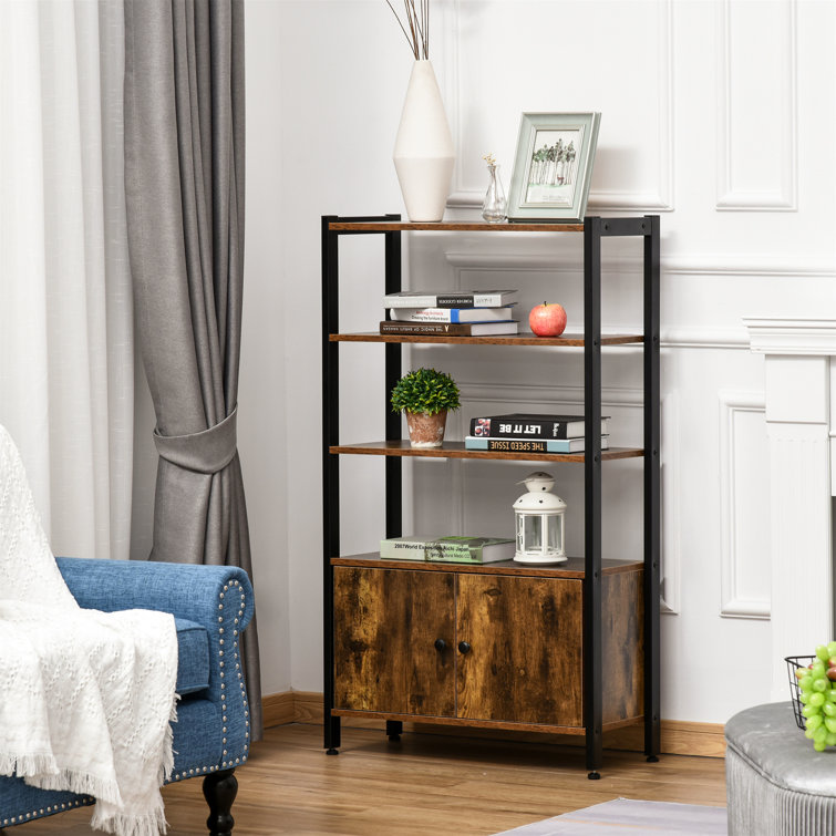 Borough Wharf Hani 120cm H x 70cm W Steel Standard Bookcase | Wayfair.co.uk